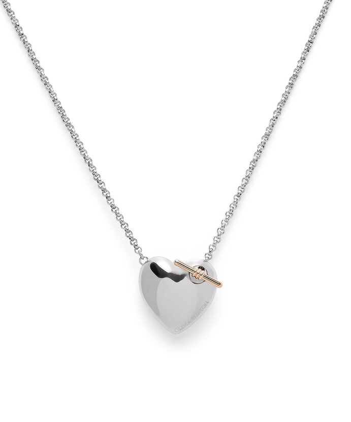 Classic Knot Heart Silver Necklace | Olivia Burton London