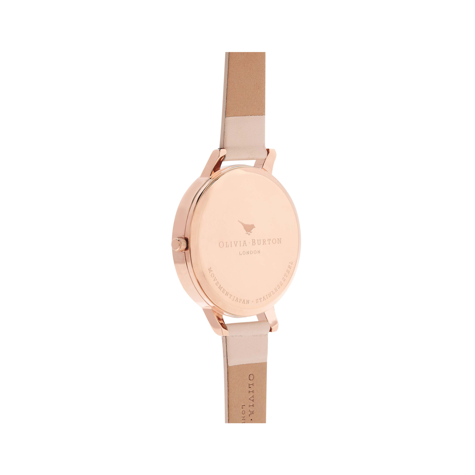 Ladies Big Dial Nude Peach, Rose Gold & Silver Watch | Olivia Burton London