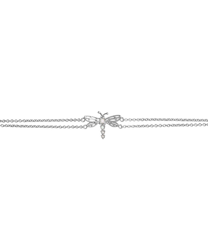 Dancing Dragonfly Chain Bracelet Silver | Olivia Burton London